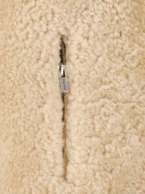 Miu Miu Shearling Zip-up Jacket