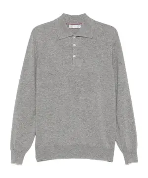 Brunello Cucinelli Long-sleeve Polo Shirt
