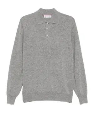 Brunello Cucinelli Long-sleeve Polo Shirt - No
