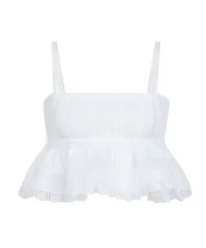 Alaïa Shiny Crinoline Top