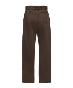 Magda Butrym Denim Low-rise Belted Trousers