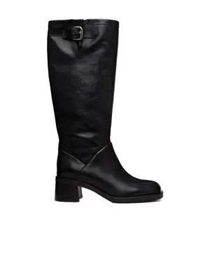 Our Legacy Knee-high Buckled Leather Boots