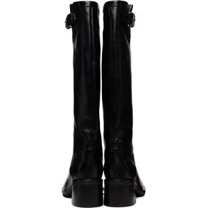 Our Legacy Knee-high Buckled Leather Boots