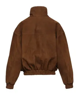 Magda Butrym Snap-collar Leather Aviator Jacket In Suede