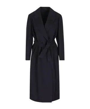 Brunello Cucinelli Collared Long-sleeved Coat - Black