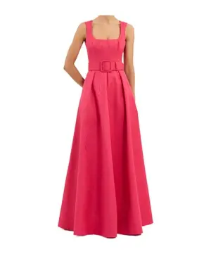 Rebecca Vallance Rosalia Belted Gown