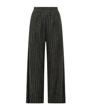 Brunello Cucinelli Striped Wide Leg Trousers