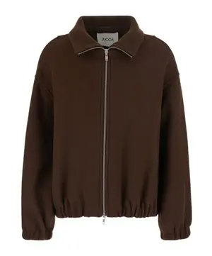 JUCCA High Collar Zip-up Bomber Jacket