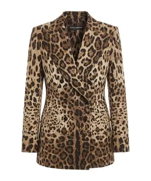 Dolce & Gabbana Lapel Long-sleeved Suit Jacket - Green