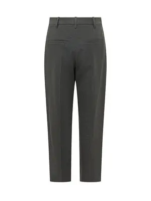 Brunello Cucinelli Pleated Straight Leg Tailored Trousers