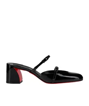CHRISTIAN LOUBOUTIN Jane Nina Patent Calf Leather Mule