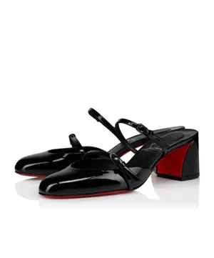 CHRISTIAN LOUBOUTIN Jane Nina Patent Calf Leather Mule