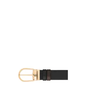 Montblanc Horseshoe 35 Mm Reversible Belt In Meisterstück Leather
