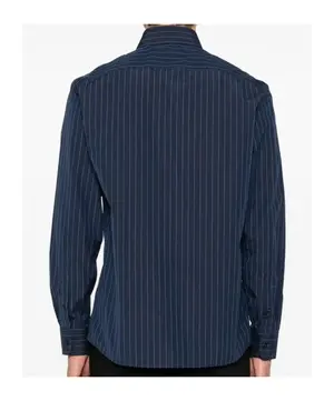 Brunello Cucinelli Pinstripe-print Long-sleeve Shirt