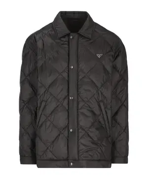 Prada Long-sleeved Cotton-padded Jacket - Black