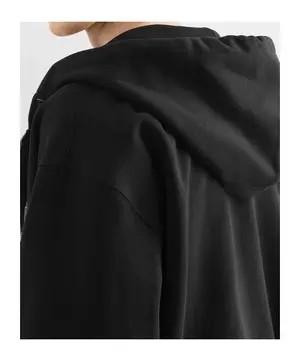 Dolce & Gabbana Cotton Hooded Sweatshirt With Logo Plate