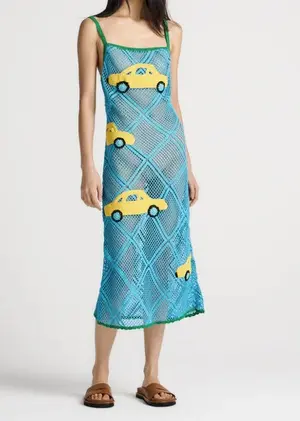 J.W.ANDERSON Jw Anderson Car Intarsia Knitted Dress