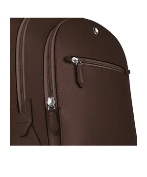 Montblanc Sartorial Leather Medium Backpack With 3 Compartments