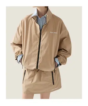 Miu Miu Washed Gabardine Mini Skirt - No