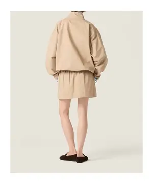 Miu Miu Washed Gabardine Mini Skirt - No