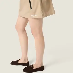 Miu Miu Washed Gabardine Mini Skirt - No