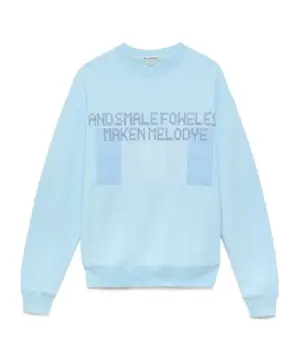 J.W.ANDERSON Painted Birds Sweatshirt In Sky Blue - Sky-blue