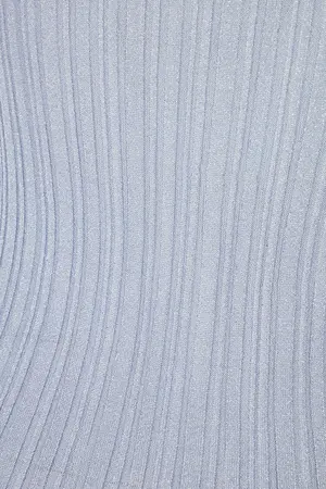 Fabiana Filippi Ribbed Lurex Turtleneck Knit Top