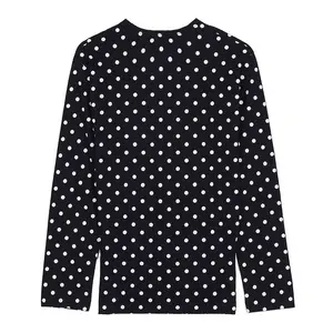 Comme Des Garçons Polka Dot Long-sleeved T-shirt