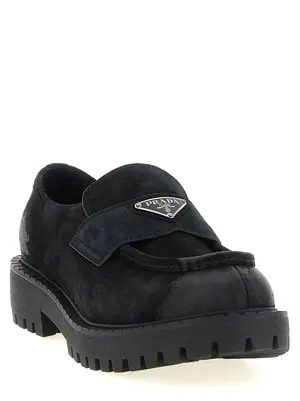 Prada Suede Loafers