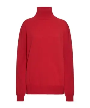 Malo High-neck Cashmere Sweater - Energetic Red