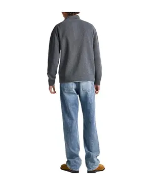 J.W.ANDERSON Half Zip Jumper In Steel