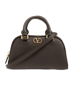 Valentino Garavani Top Handle Bag With Zipper Closure - Brown