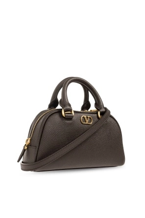 Valentino Garavani Top Handle Bag With Zipper Closure - Brown
