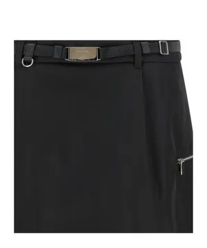 Prada Belted Mini Skirt