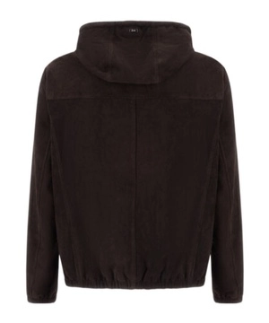 Herno Resort Jacket In Velvet-effect Suede