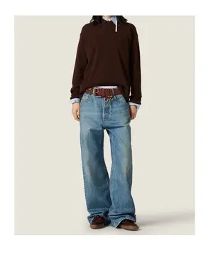 Miu Miu Five-pocket Wide-leg Jeans