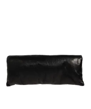 Rick Owens Logo-debossed Padded Leather Clutch Bag - Black