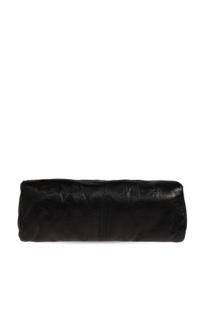 Rick Owens Logo-debossed Padded Leather Clutch Bag