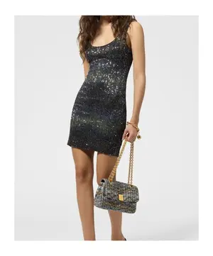 Missoni Sequin-embellished Zig-zag Mini Dress