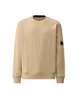 C.P. COMPANY Logo-patch Crewneck Sweatshirt - Nude