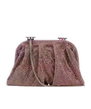 Benedetta Bruzziches Metal Chain Clutch - Brown