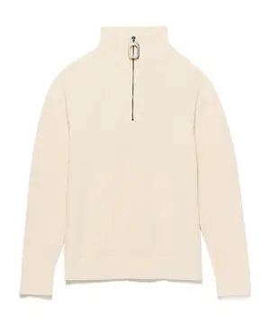 J.W.ANDERSON Half Zip Jumper In Ivory