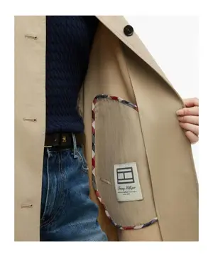 Tommy Hilfiger Water Repellent Twill Single Breasted Coat