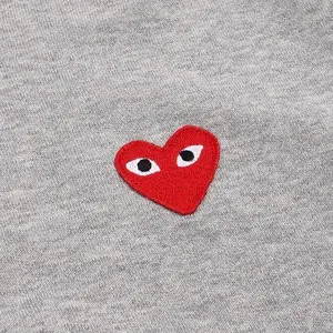 Play Comme Des Garcon Heart-logo Zip-up Hoodie