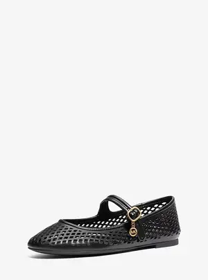 Michael Kors Nellie Laser-cut Leather Flat