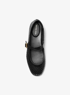 Michael Kors Nellie Laser-cut Leather Flat