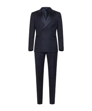 Tagliatore Satin Lapel Double-breasted Suit