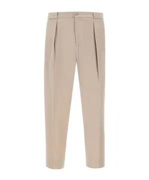 BRIGLIA 1949 Button-detail Casual Trousers - Beige