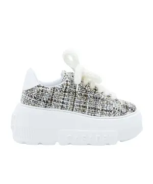Casadei Platform Tweed Low-top Sneakers