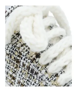 Casadei Platform Tweed Low-top Sneakers
